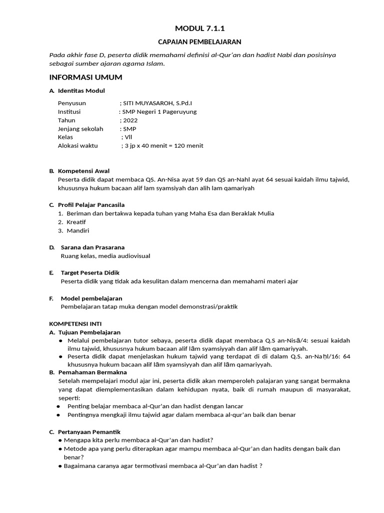 LKPD QS Annisa 59 | PDF
