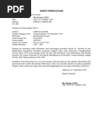 Surat Permohonan Perubahan No Rekening | PDF