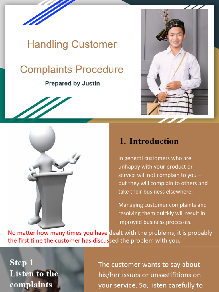 Handling Customer Complaints Procedure | PDF