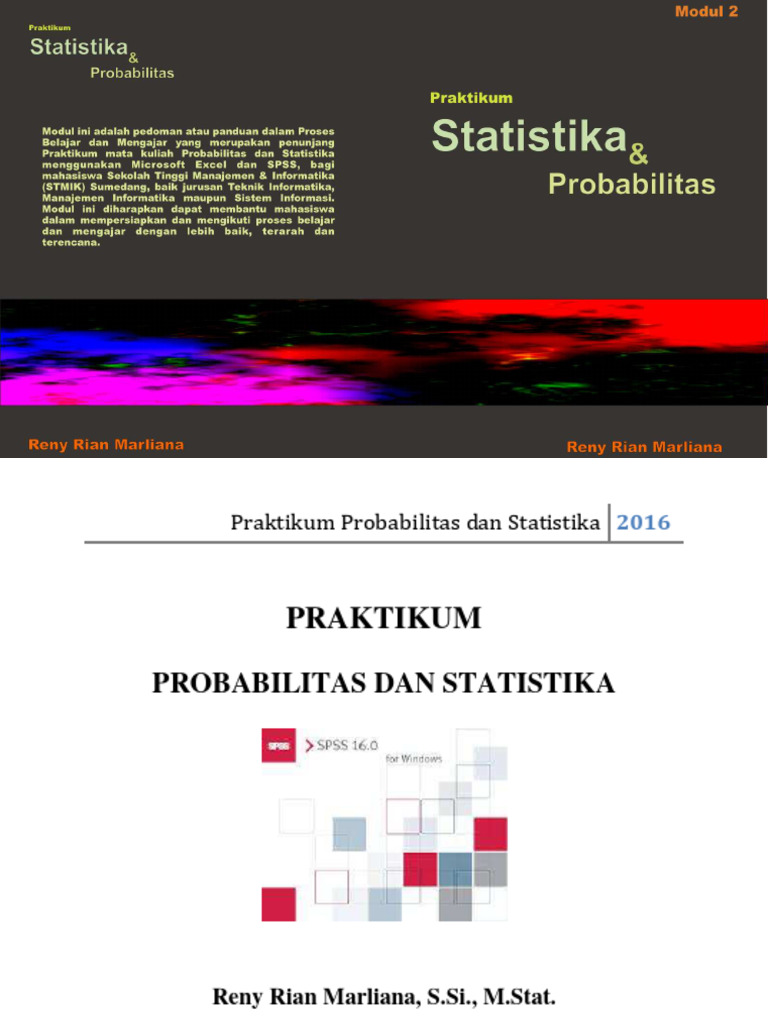 Bagi Downacademia - Com Modul Probabilitas Dan Statistika Praktikum Spss Reny Rian Marliana PDF ...