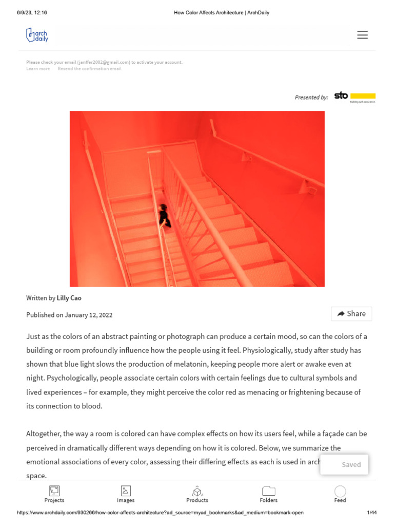 How Color Affects Architecture - ArchDaily | PDF | Color | Red