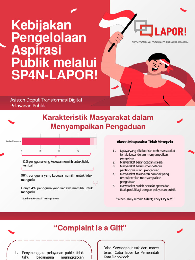Kebijakan Pengelolaan Aspirasi - SP4N LAPOR | PDF