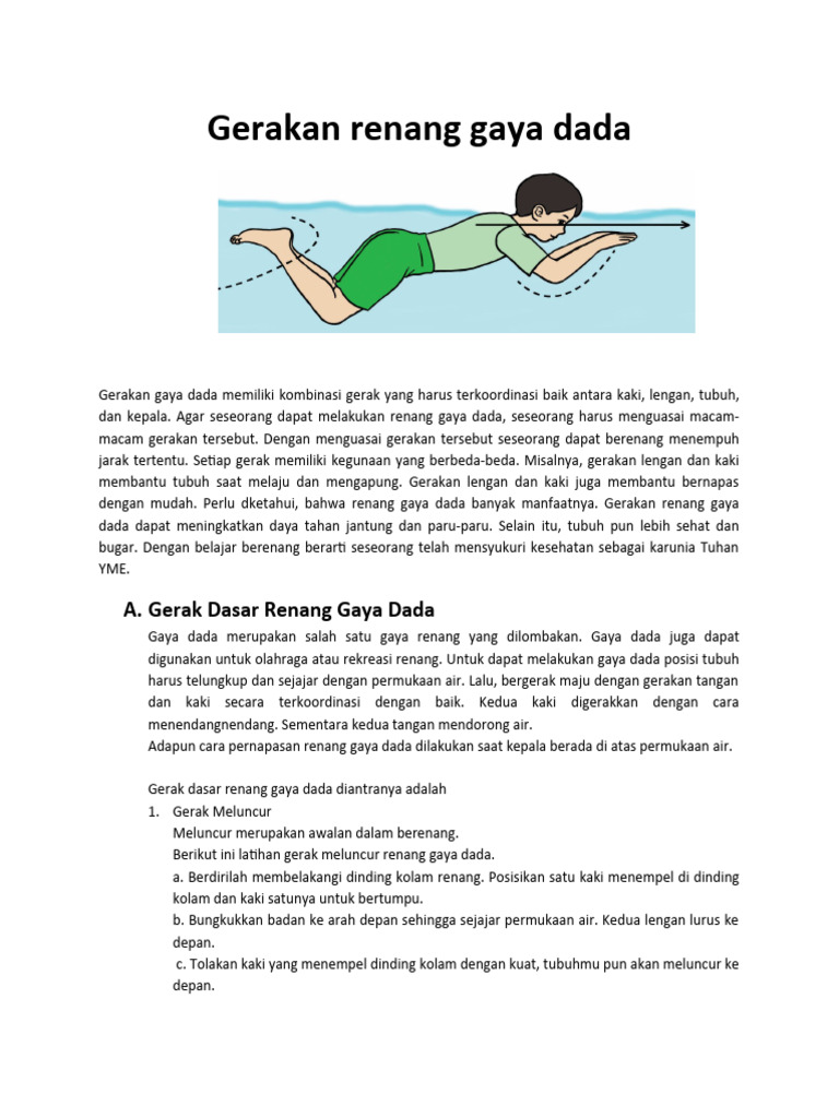 Materi Renang Gaya Dada | PDF