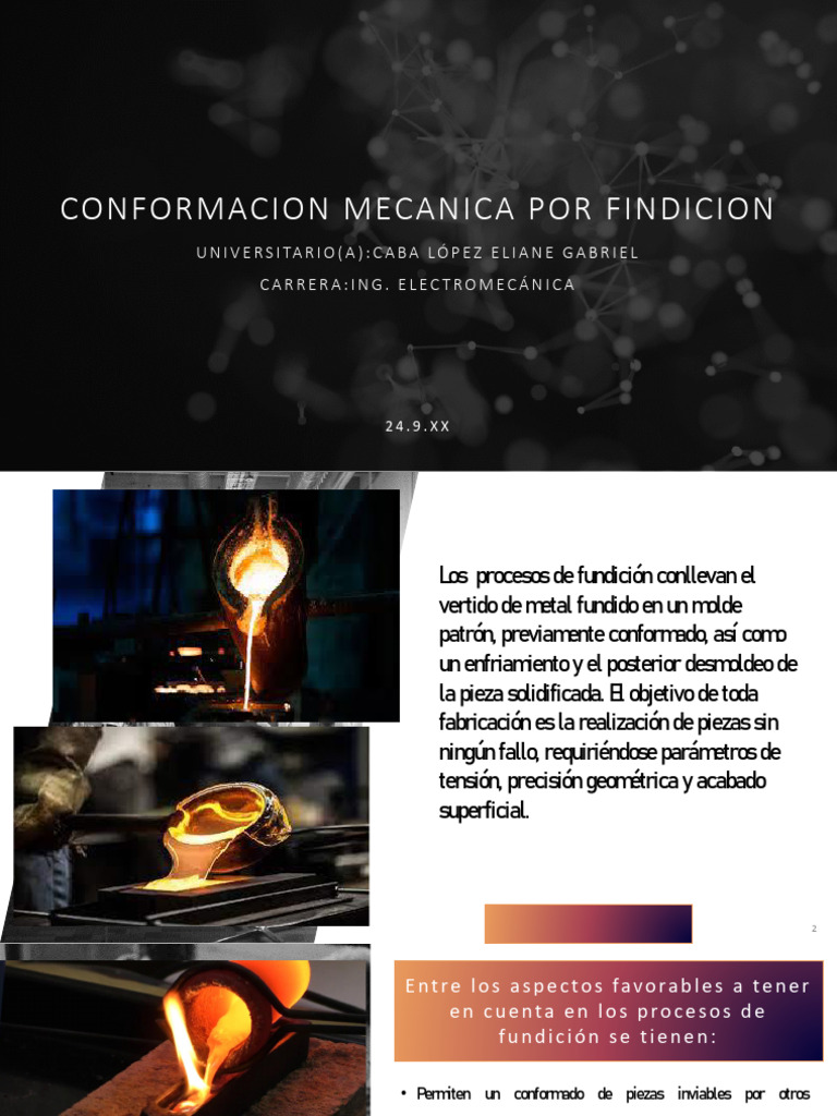 EXPOSICION DE FUNDICION. Caba Lopez Eliane Gabriel | PDF | Hierro ...