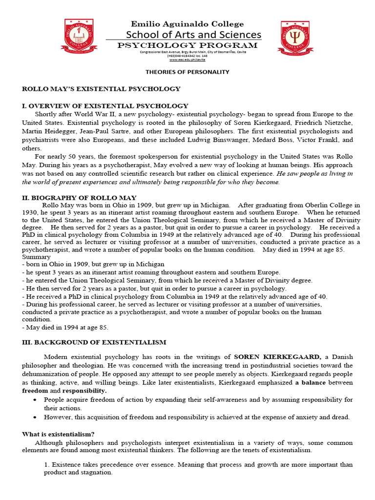Rollo May | Download Free PDF | Existentialism | Love