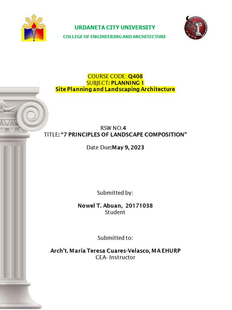 7 Principles of Landscape Design | PDF | Gardens | Color
