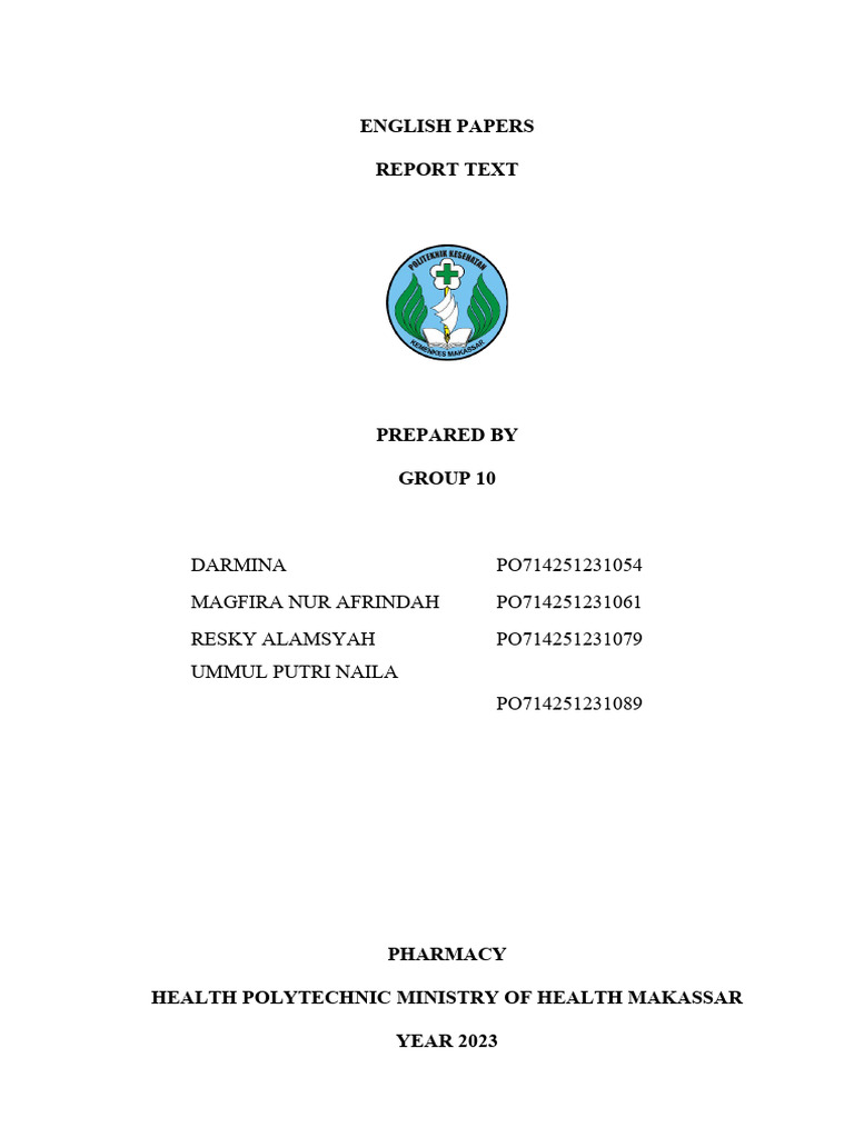Makalah Bahasa Inggris Report Text Download Free Pdf Usb Computer