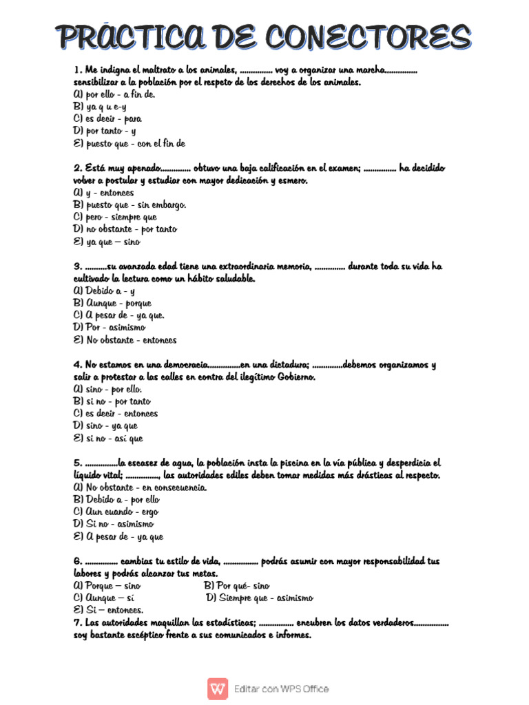 Práctica de Conectores Lógicos | PDF