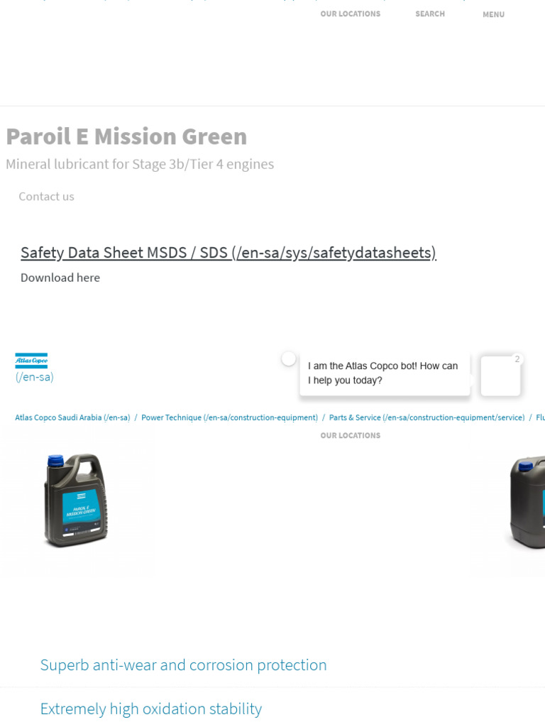 Paroil E Mission Green Engine Oil | PDF | Lubricant | Motor Oil