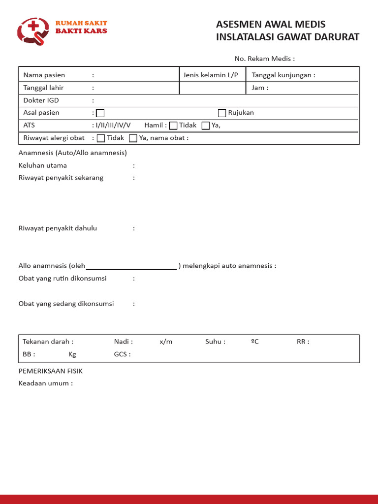 ASESMEN AWAL IGD Final | PDF