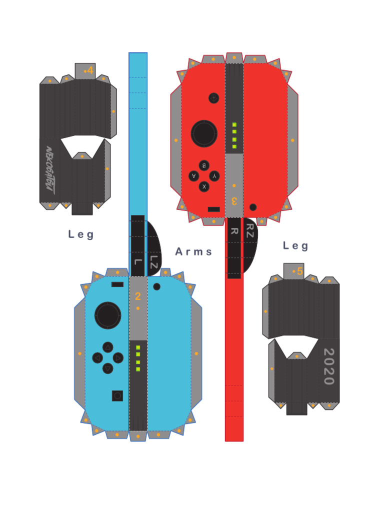 Joy Tron Papercraft Template 1 | PDF