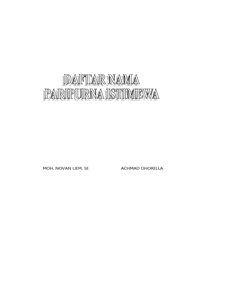 Lebel Nama Undangan Tempel | PDF