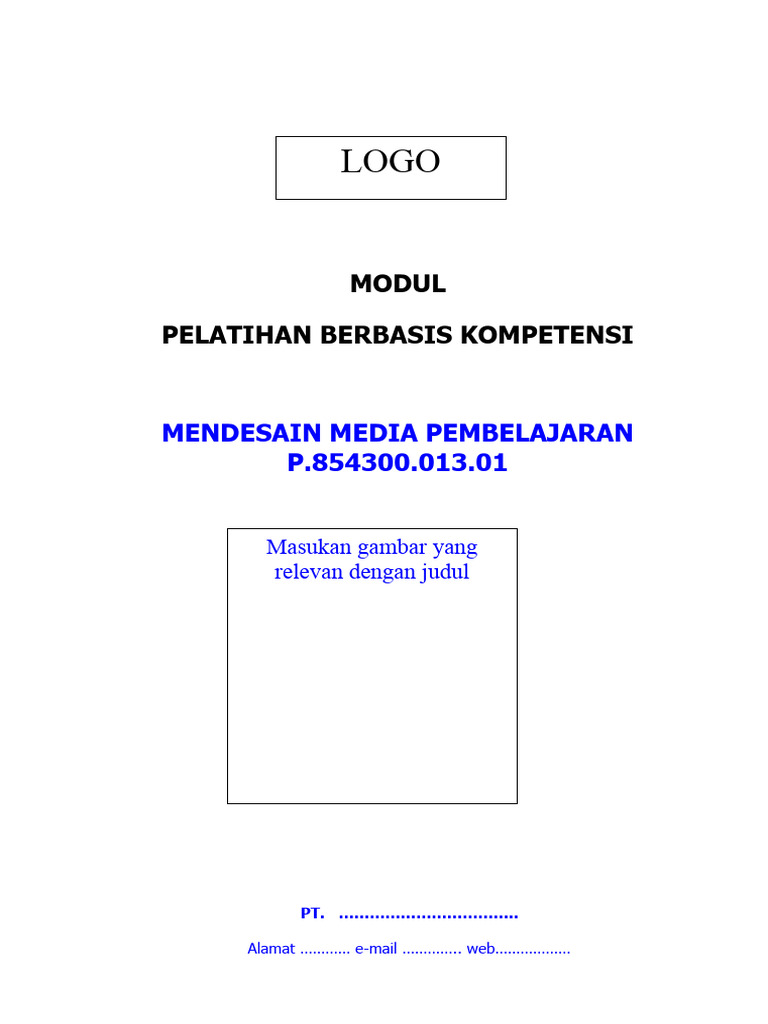 Bukti 7a MODUL PELATIHAN BERBASIS KOMPETENSI | PDF