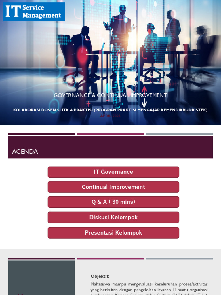 Materi Week 12 ITSM | PDF | Governance | Cobit