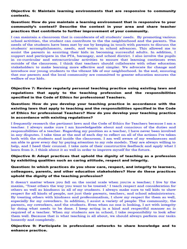 TRF Answers | PDF | Teachers | Schools