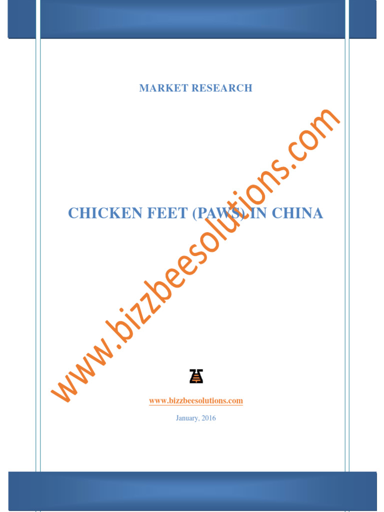 Chicken Feet Market Insights in China | PDF | Avian Influenza | Poultry