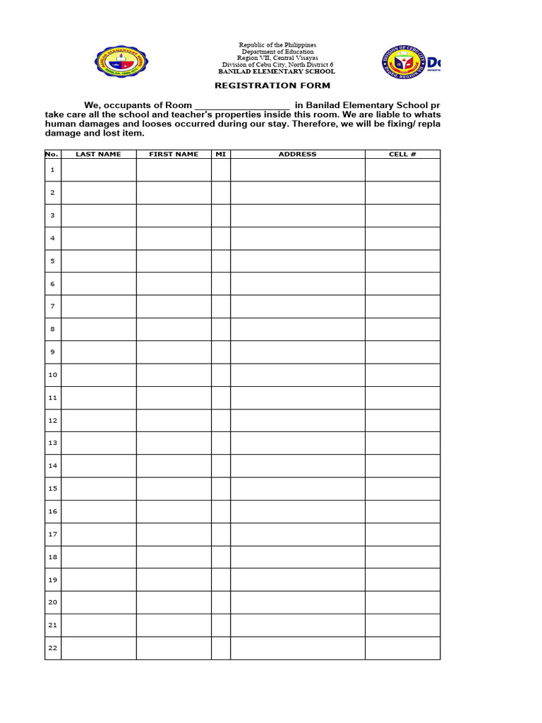 Evacuation Form | PDF