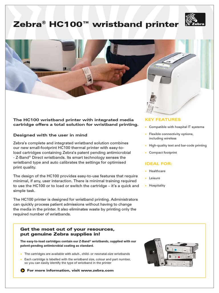Zebra hc100 Barcode Printer | Download Free PDF | Printer (Computing) | Universal Product Code