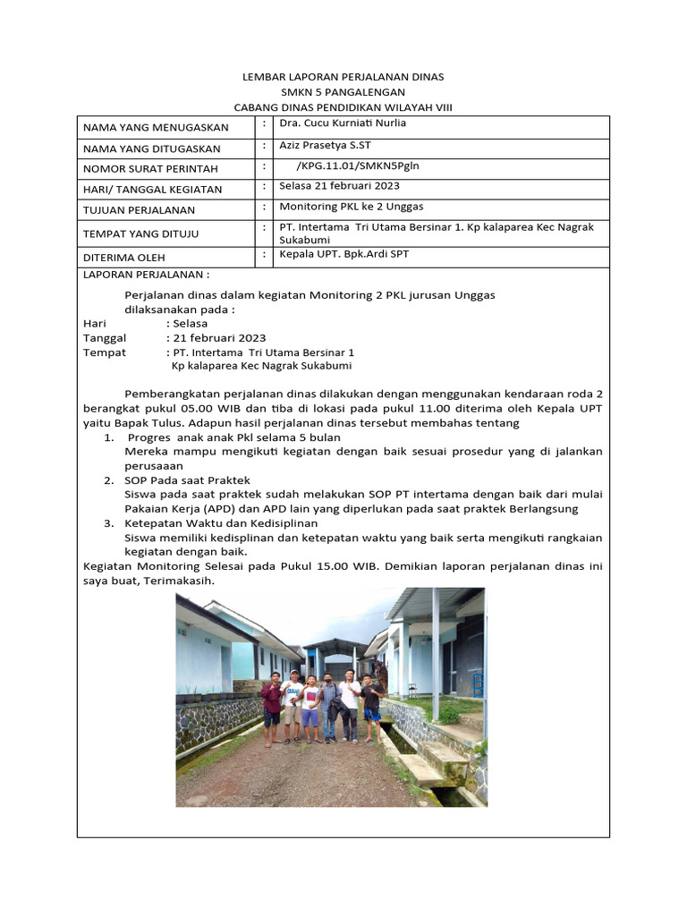 Laporan Monitoring 2 Unggas | PDF