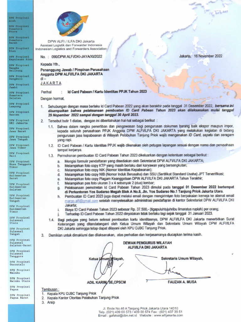 Edaran ID Card 2023 | PDF