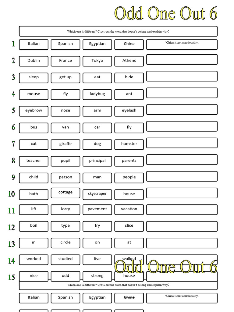 odd-one-out-6-fun-activities-games-icebreakers-reading-comprehen_71177 ...