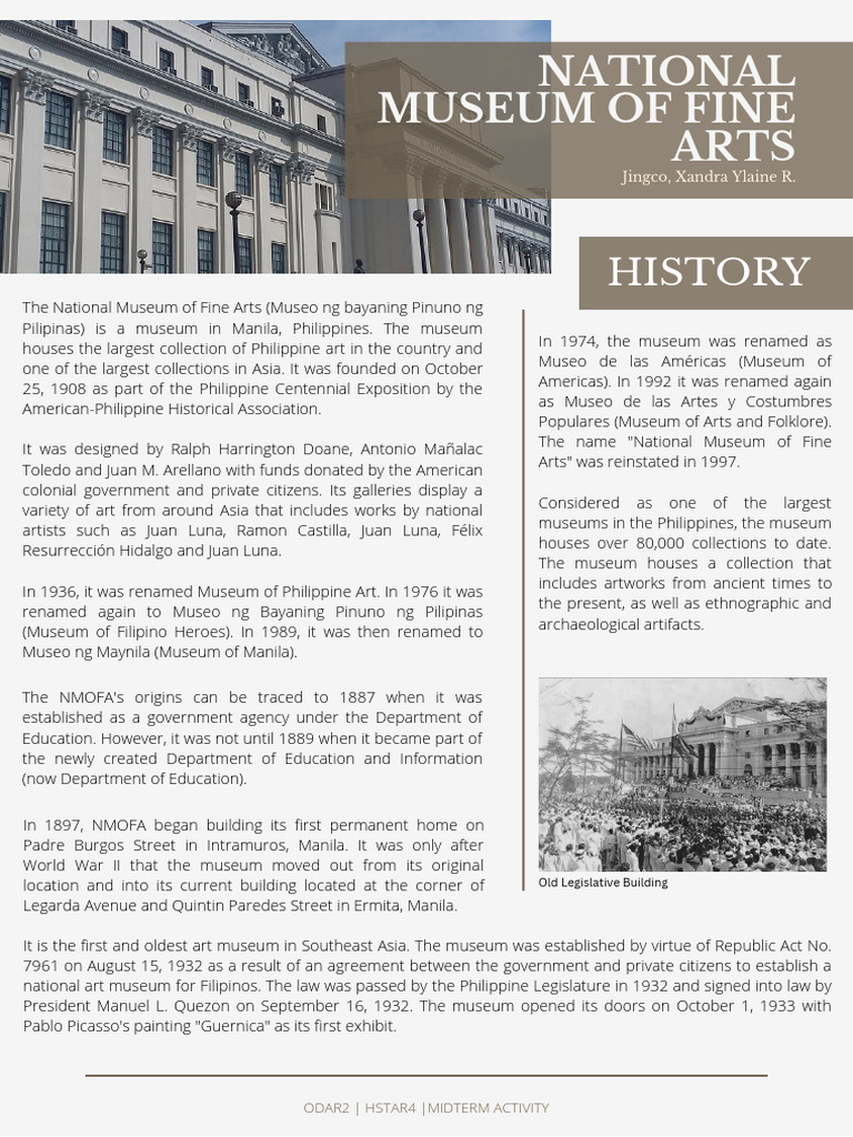 National Museum of Fine Arts | PDF | Philippines | Manila