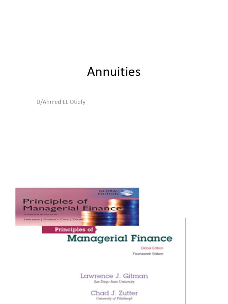 Annuities | PDF | Business