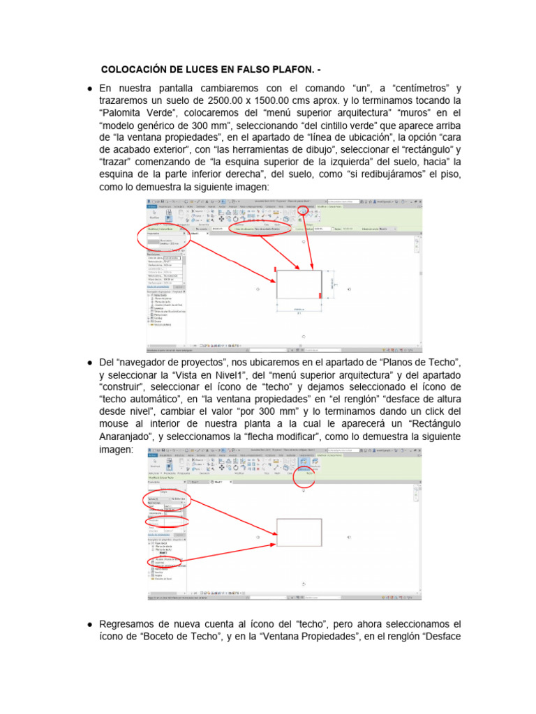 Colocación de Luces en Falso Plafon | PDF | Ventana (informática) | Color