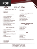 BQT Menu | PDF | Lunch | Curry