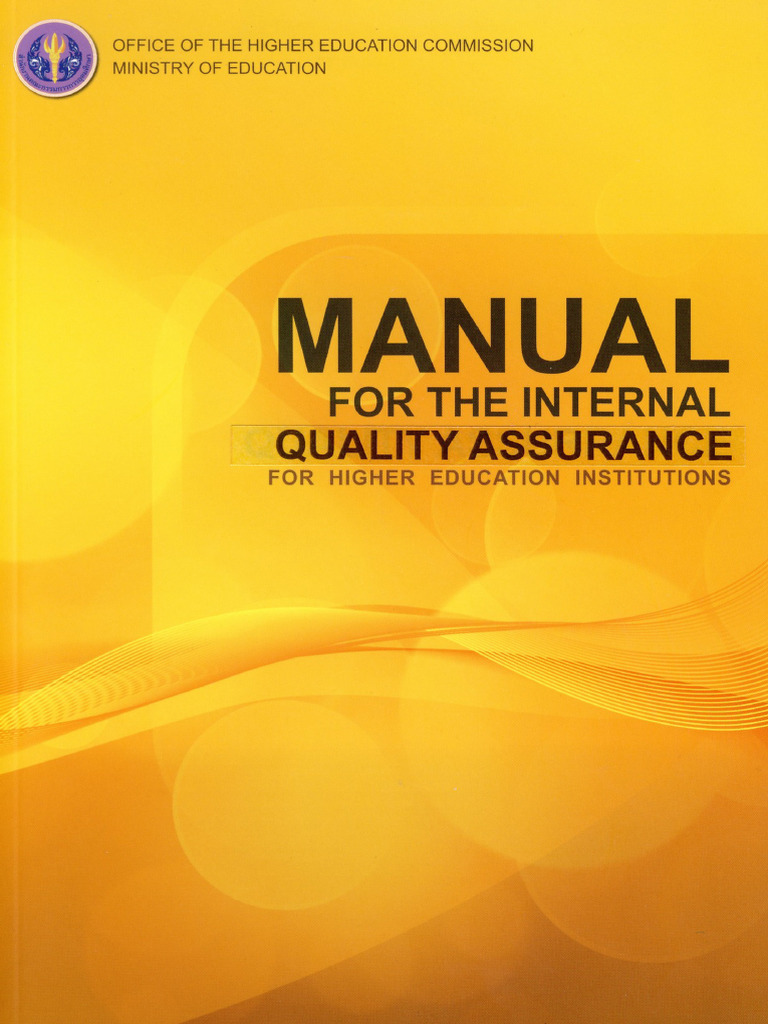 Manual For The Internal Quality Assurance For Higher Education ...