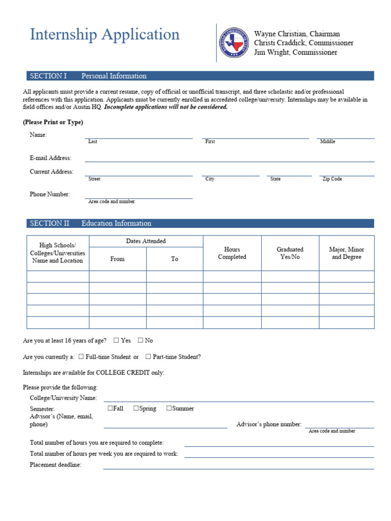 RRC Internship Application | PDF