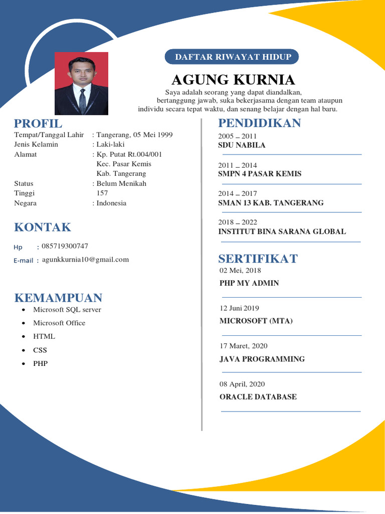 CV Agung Kurnia | PDF