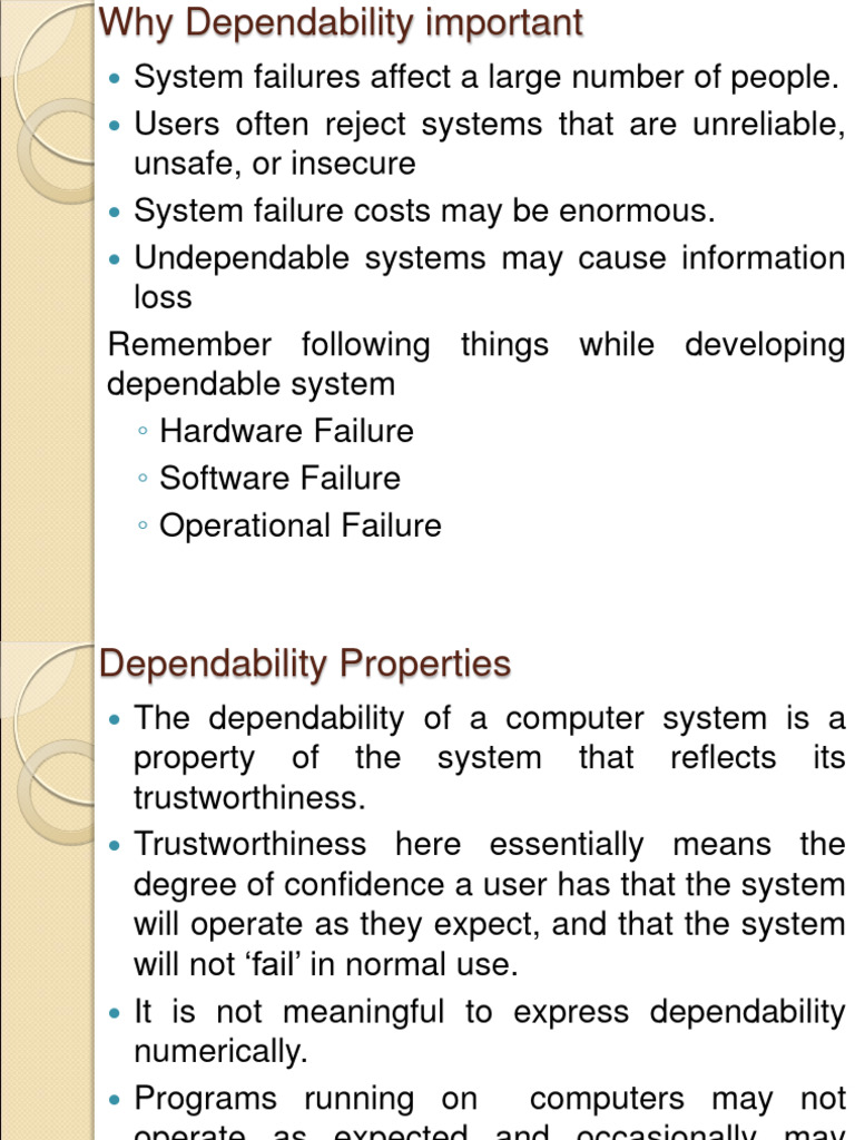 Unit 11 Dependability-and-Security | PDF | Reliability Engineering | Security