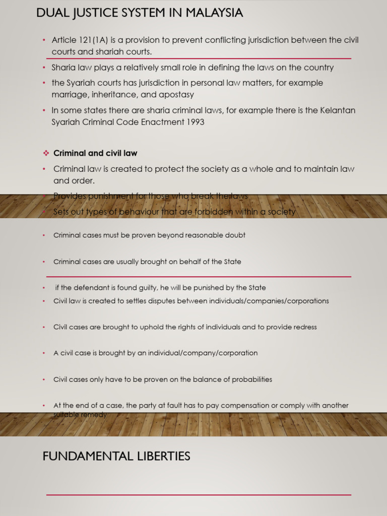 Malaysia's Dual Justice System Explained | PDF | Government | Justice