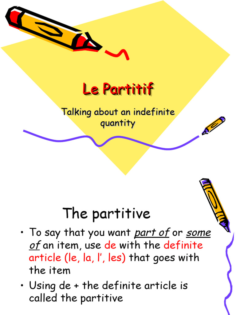 Le Partitif Review | PDF | Cooking, Food & Wine | Language Arts ...