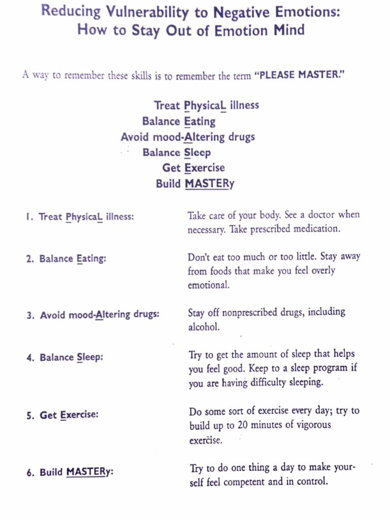 Please Mastery | PDF | Emotions | Emotional Self Regulation