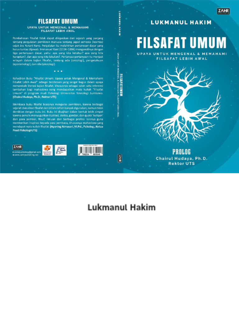 Cover Depan Buku Filsafat Umum | PDF