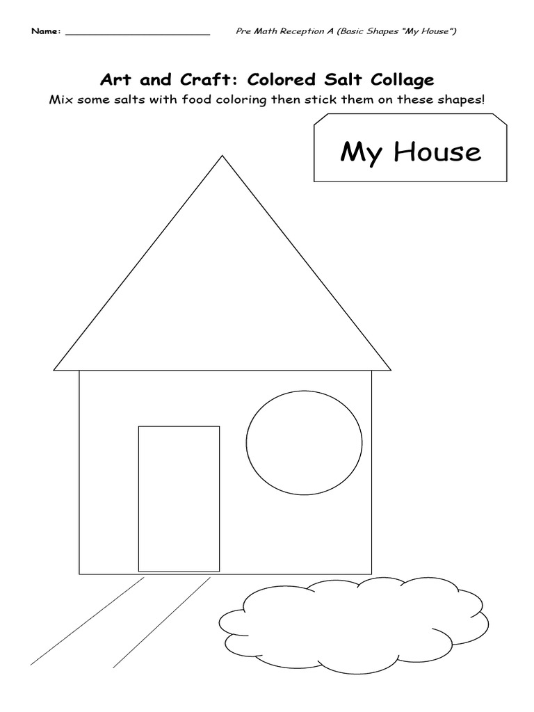Preschool Math: My House Shapes | PDF