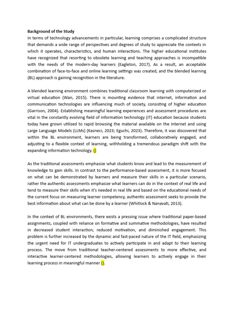 Extended Abstract | Download Free PDF | Learning | Educational Assessment