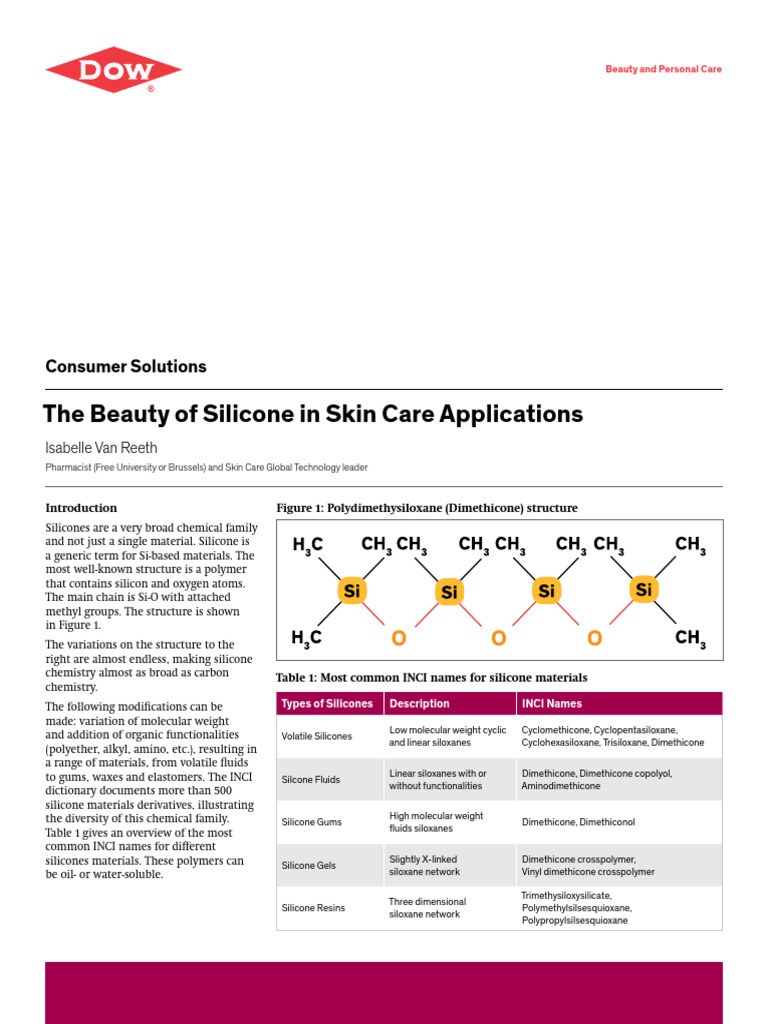 Dow Silicone Information | PDF | Silicone | Emulsion