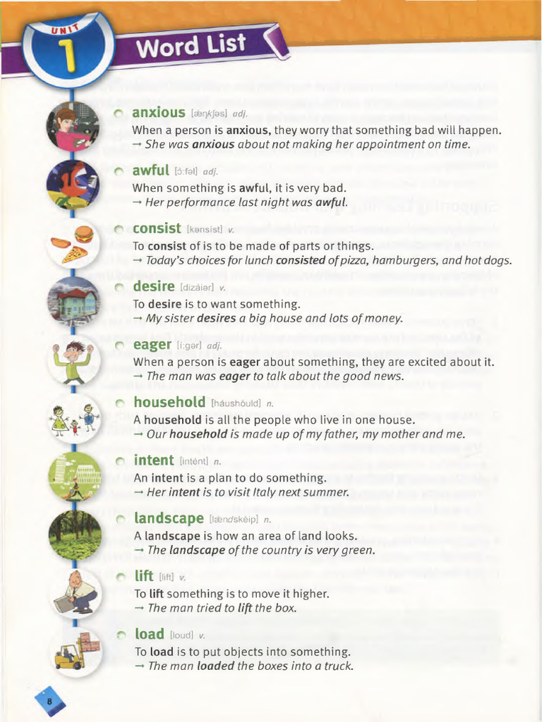 Vocabulary from Essential English 2 Unit 1 | PDF