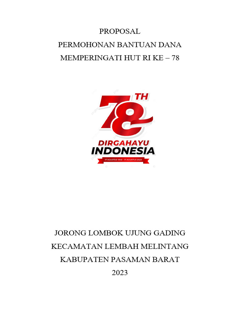 Proposal 17 Agustus | PDF