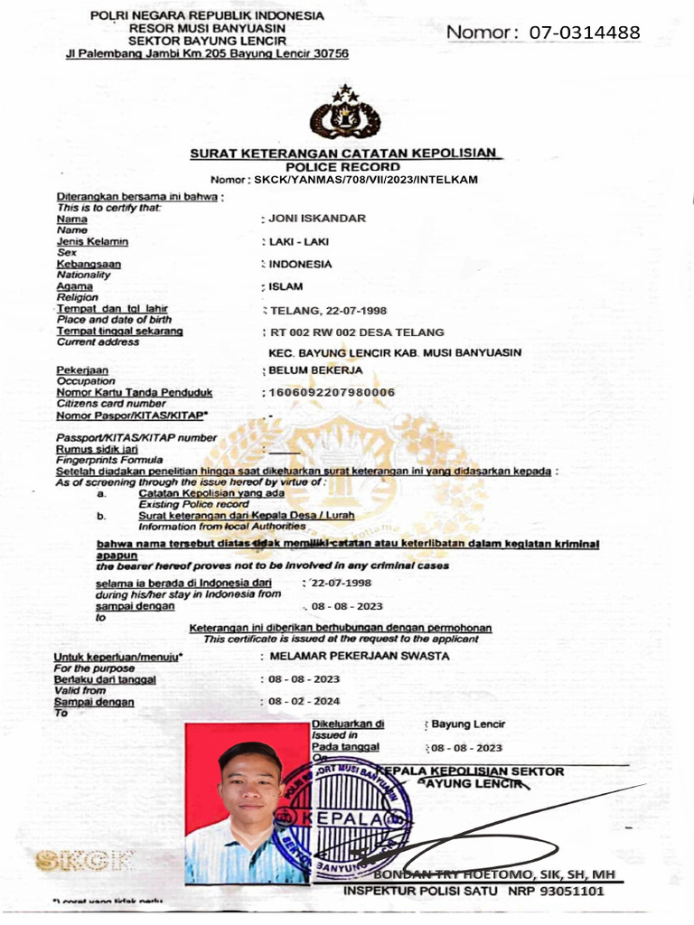 Dokumen Joni Iskandar | PDF