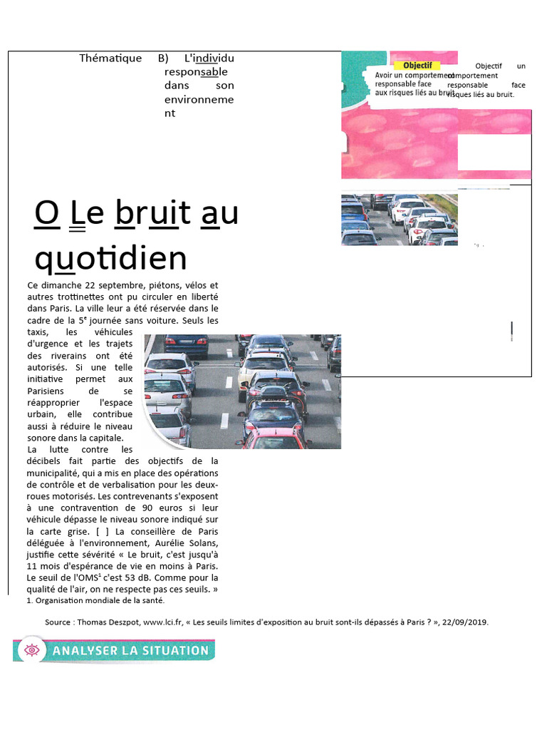 Le Bruit | PDF | Système auditif | Oreille