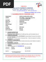 Caliper Calibration Procedure | PDF | Calibration | Metrology