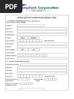 Trade Test Application Guidelines | PDF | Apprenticeship