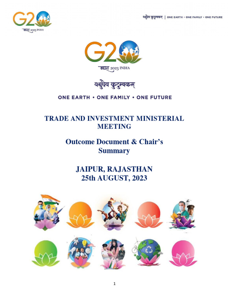 G20 Trade and Investment Ministers Meeting | PDF | World Trade ...