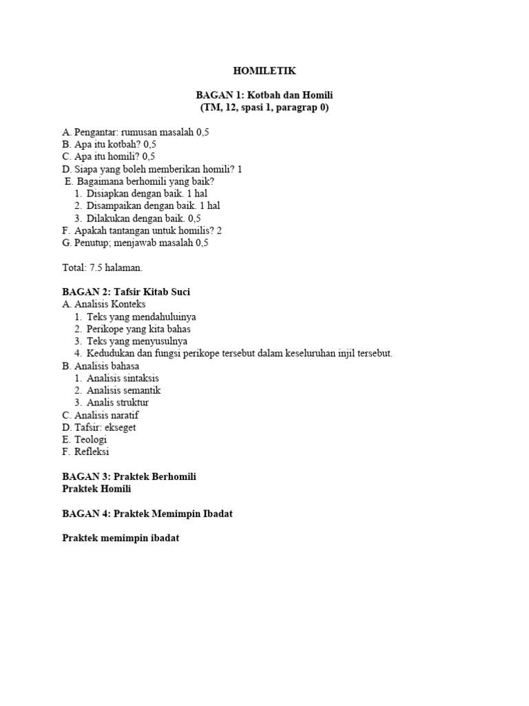 HOMILETIK | PDF | Ilmu Sosial | Filsafat