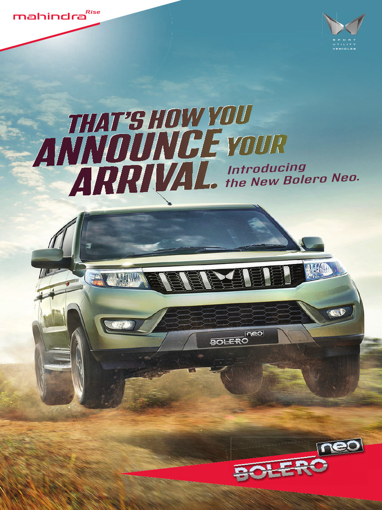 Bolero Neo - E-Brochure - New | PDF | Anti Lock Braking System | Brake