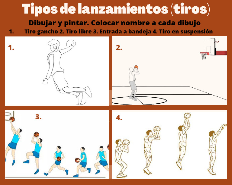 Tipos de Lanzamientos - Basquetbol | PDF
